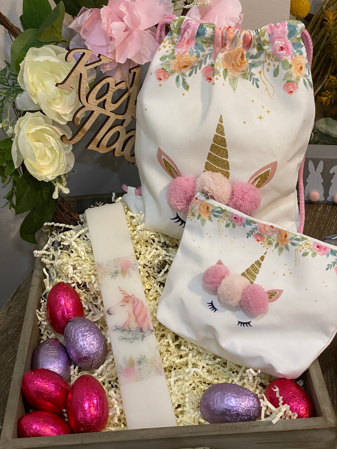 Girls Greek Easter Lampada Set , Easter Candle Unicorn Πασχαλινη ...