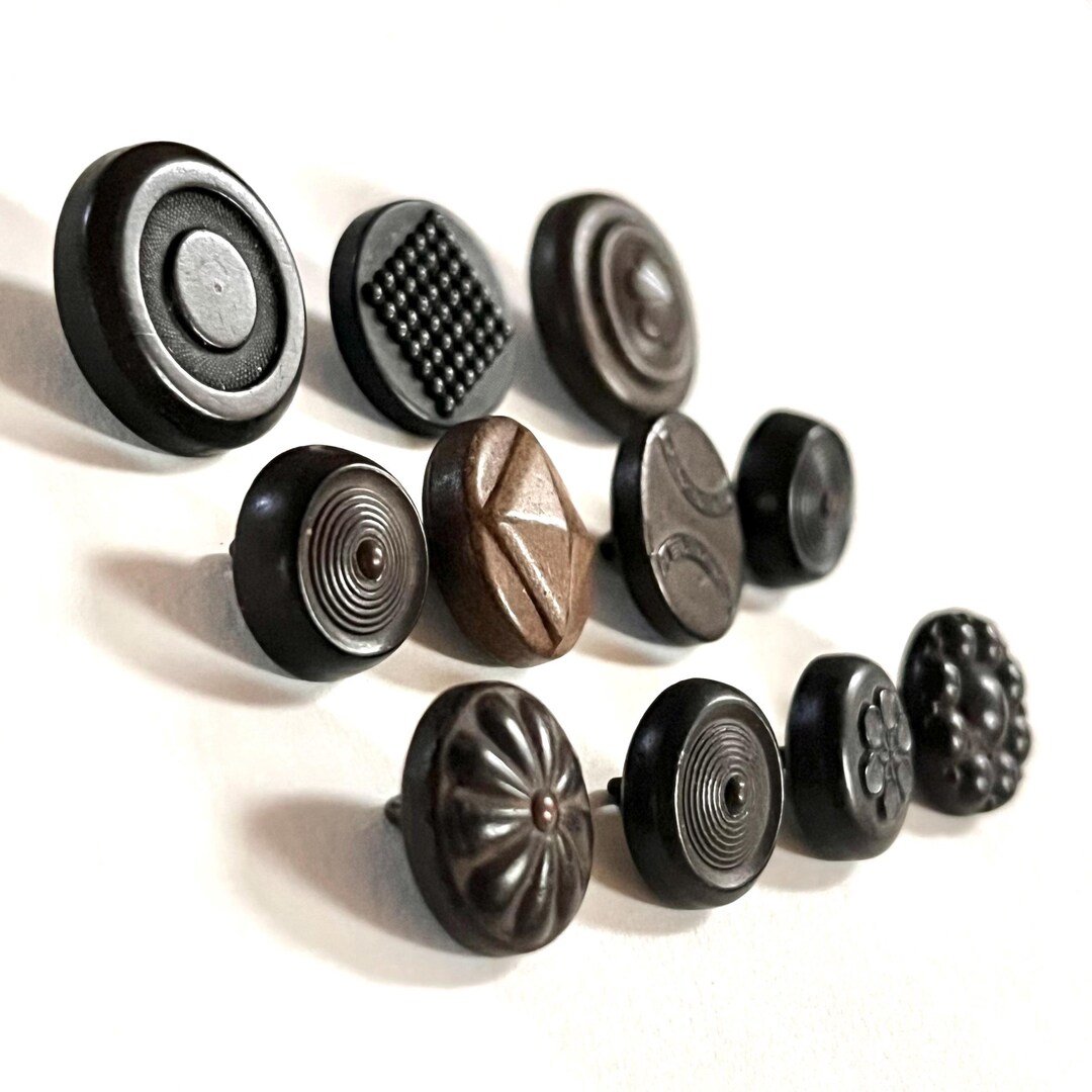 Bunch of Small Antique Goodyear Rubber Buttons. 11 Buttons for the ...