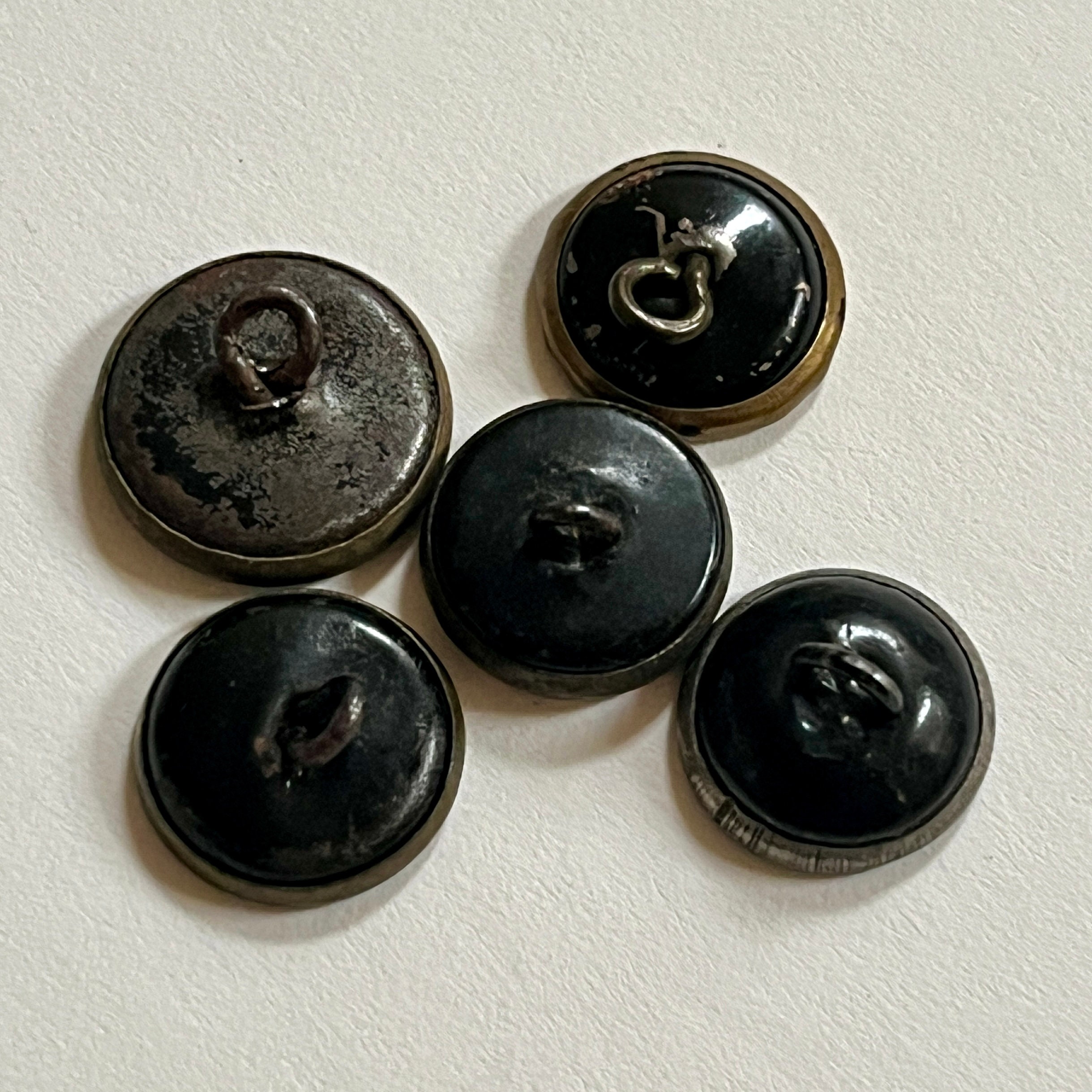 5 Small Assorted Antique Ivoroid Buttons. You get the 5 Buttons for the ...