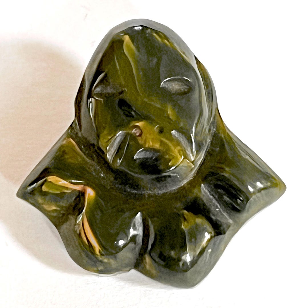 Carved Mottled Green Bakelite Button. Scary. - Etsy 日本