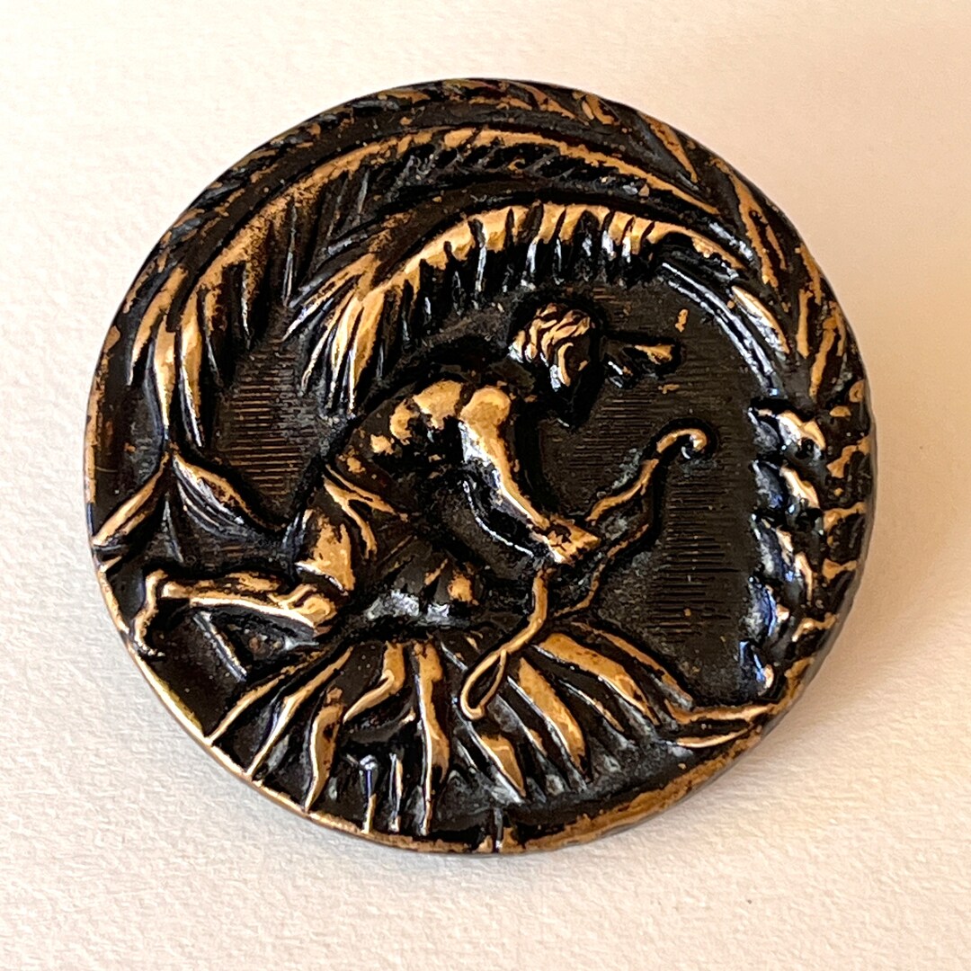 Victorian Story Button. Robinson Crusoe. - Etsy