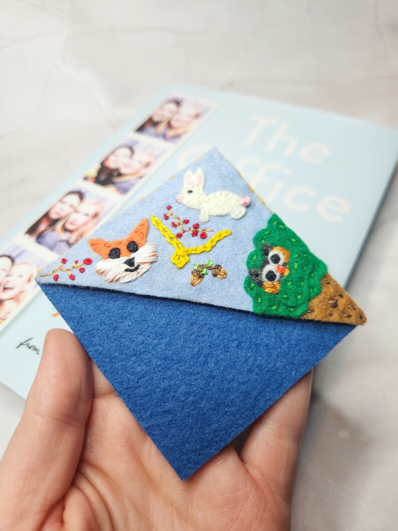 Custom Felt Corner Bookmark - Etsy