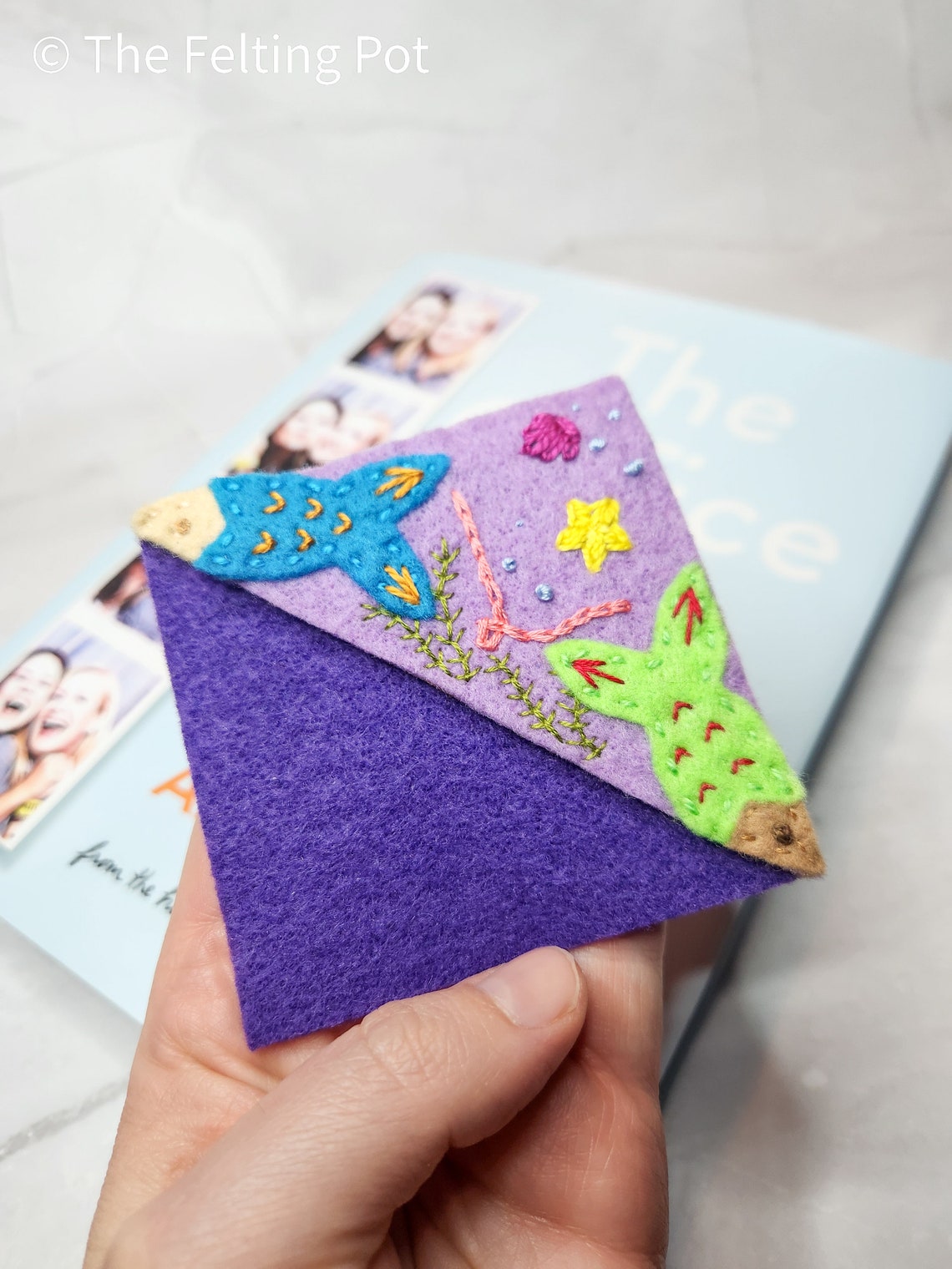 Custom Felt Corner Bookmark - Etsy