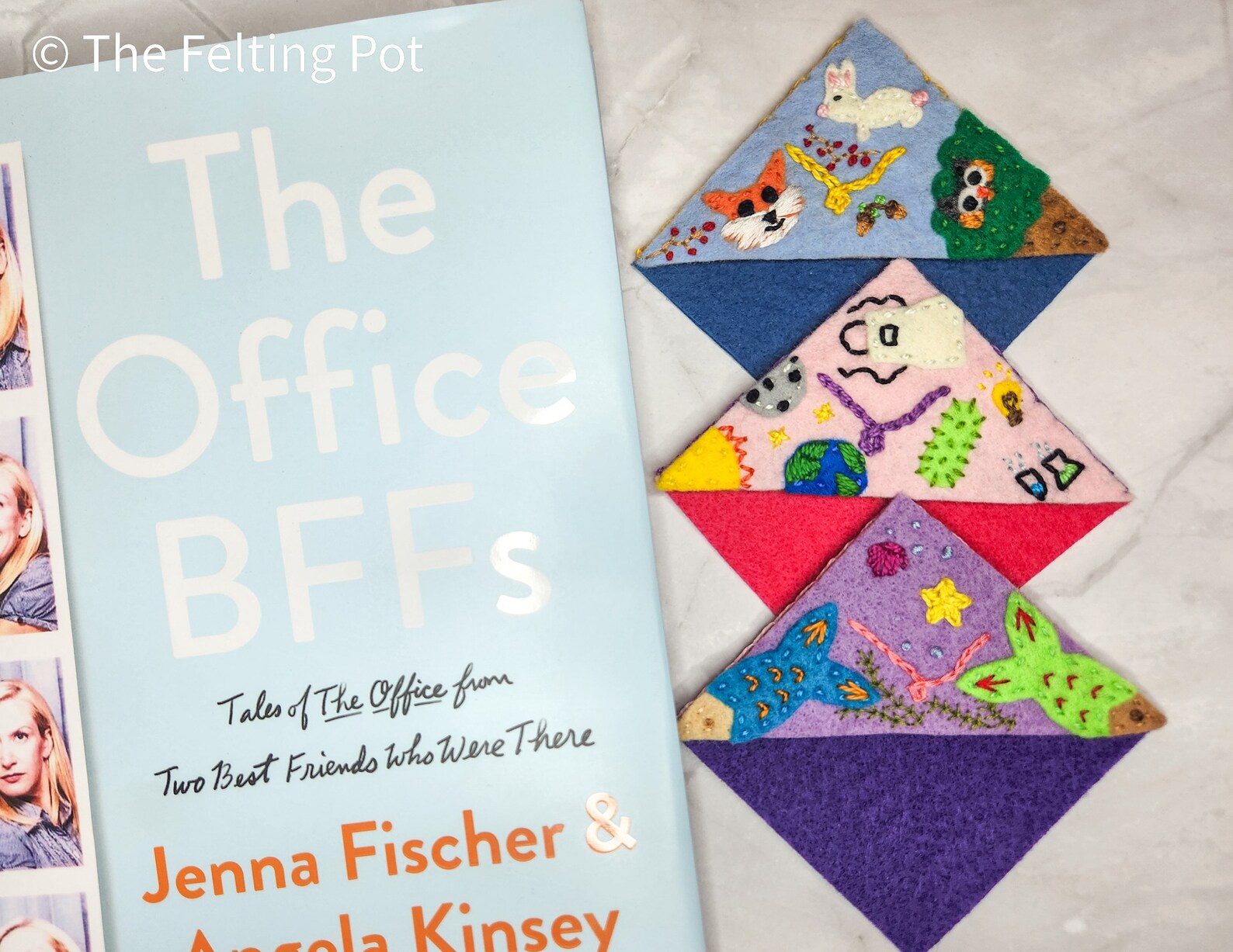 Custom Felt Corner Bookmark - Etsy