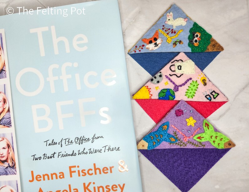 Custom Felt Corner Bookmark - Etsy