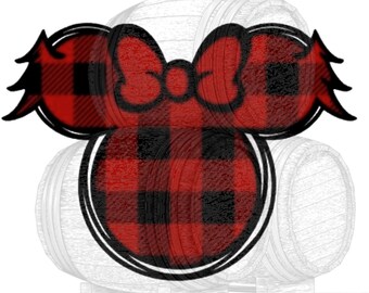 Minnie Mouse Alphabet Hand-drawn Clipart Letters and Numbers, Red Black ...