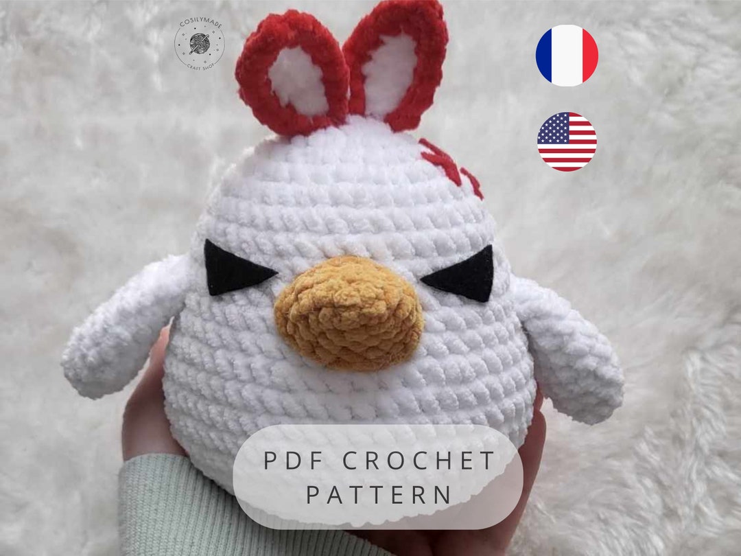 PDF PATTERN | Amigurumi Angry Chicken Pattern - Etsy