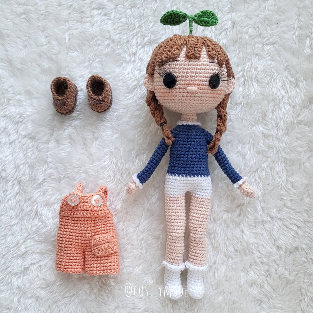 PDF PATTERN | Amigurumi Hazel Doll Crochet Pattern - Etsy