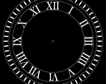 Roman Numerals Clock Face - Etsy UK
