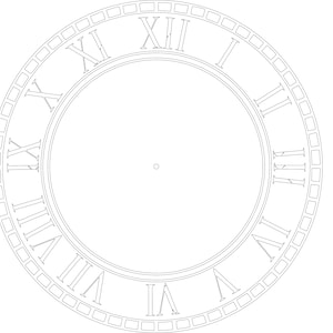 Roman Numerals Clock Face - Etsy