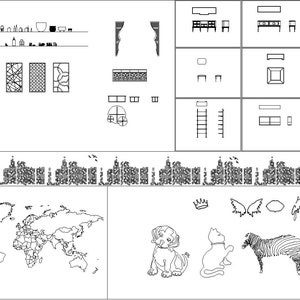 Autocad Huge Library Blocks Metric and Inch (imperial) Mega 2D Block ...