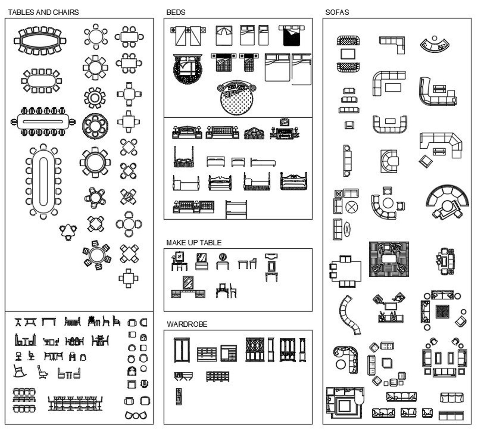 Autocad Huge Library Blocks Metric and Inch (imperial) Mega 2D Block ...