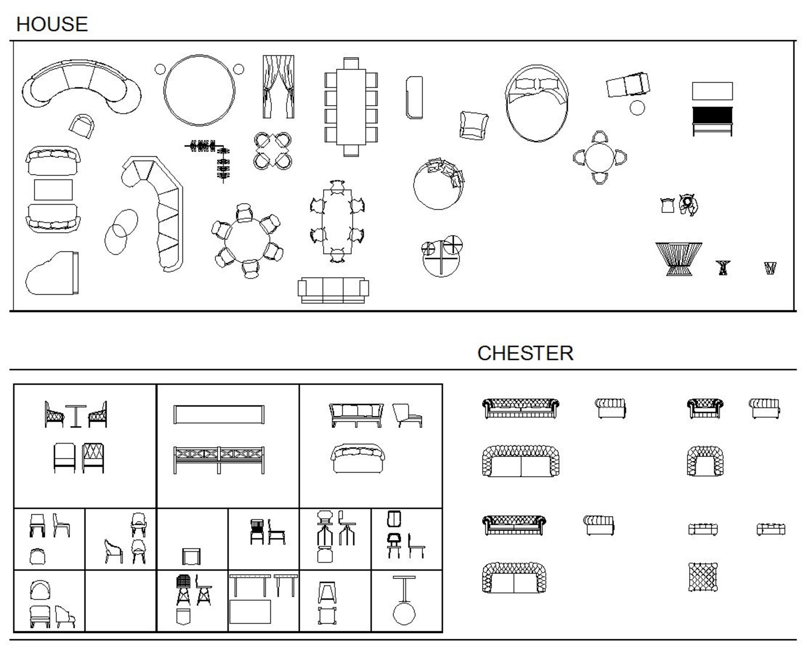 Autocad Huge Library Blocks Metric and Inch (imperial) Mega 2D Block ...