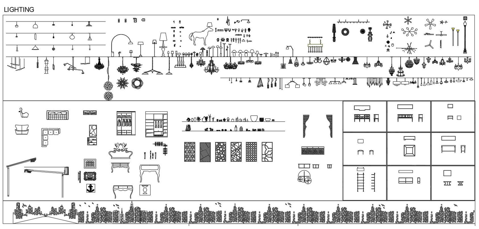 Autocad Huge Library Blocks Metric and Inch (imperial) Mega 2D Block ...