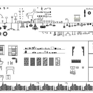 Autocad Huge Library Blocks Metric and Inch (imperial) Mega 2D Block ...