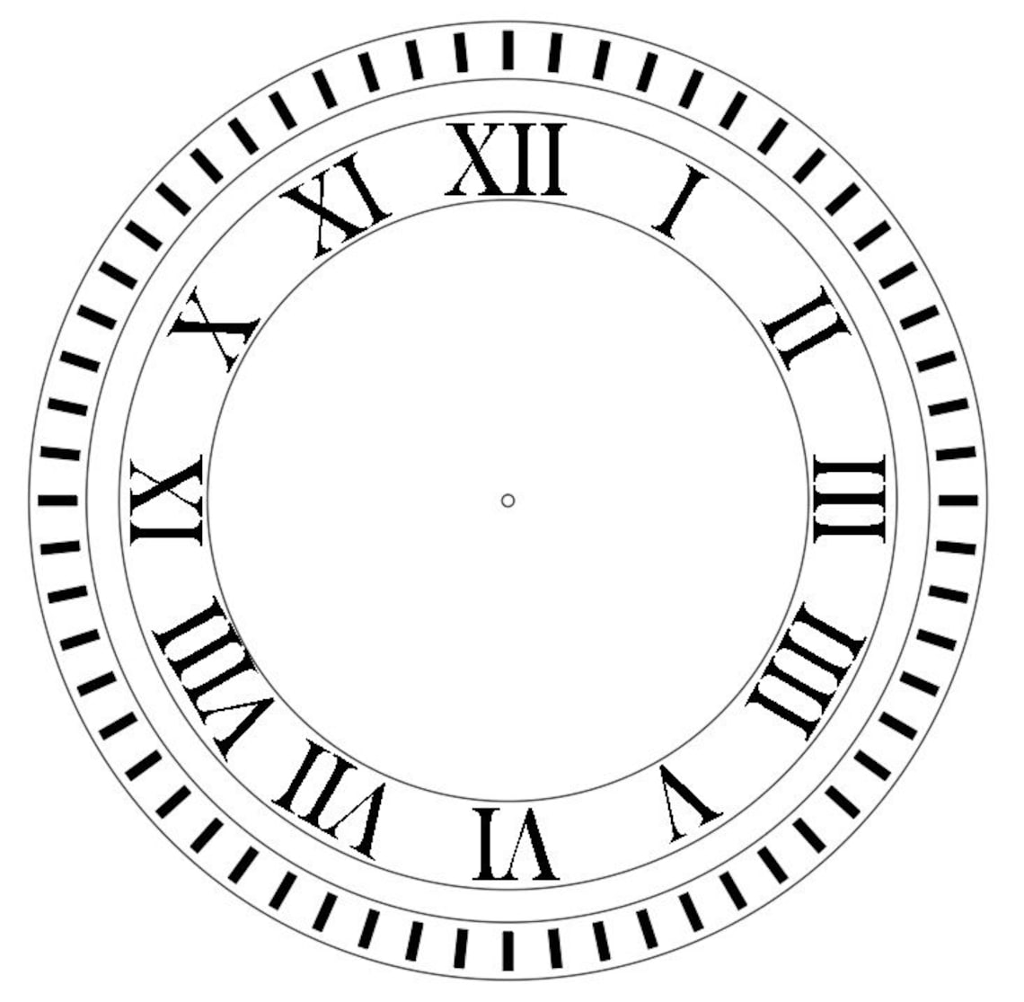 Clock Face Bundle Dxf,svg,dwg,pdf,clock Clipart,cricut Silhoutte,vector ...