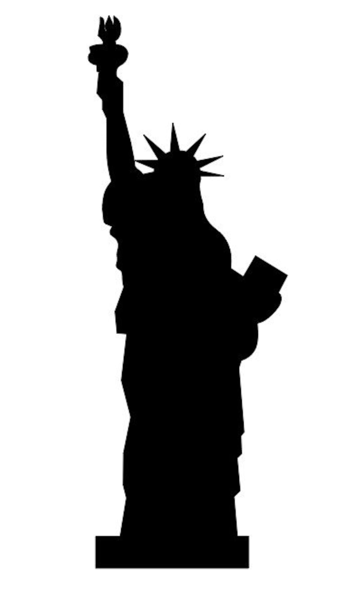 New York Skyline Dxf Dwg Pdf, NYC Skyline Clipart, NYC, Statue of ...