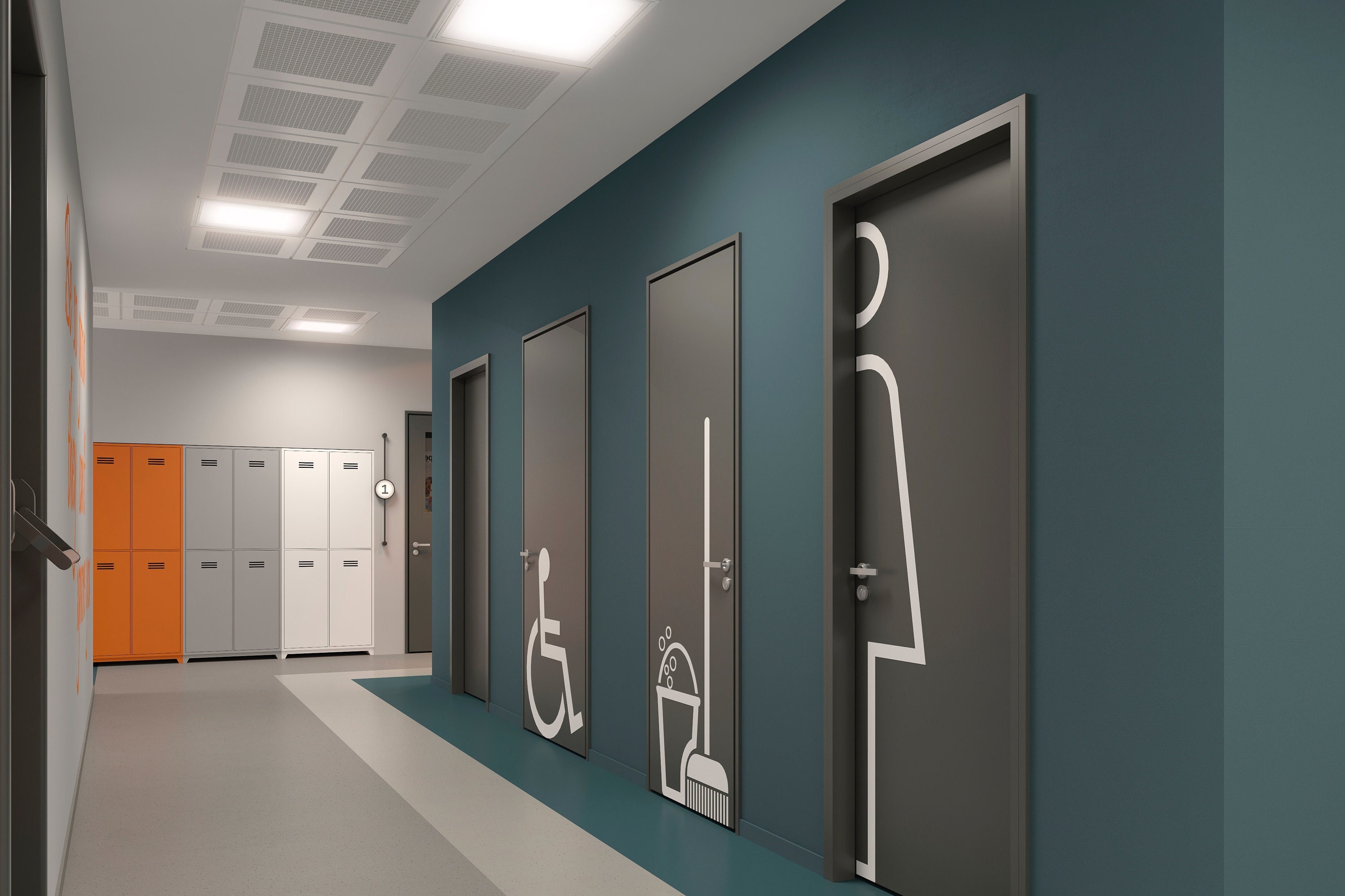 Door Icons, Restroom,disabled Toilet Symbol,cleaing,first Aid,waiting ...