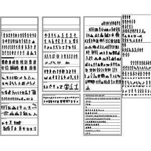 Human Vector Blocks Templates Drawings for Interior Designers ...