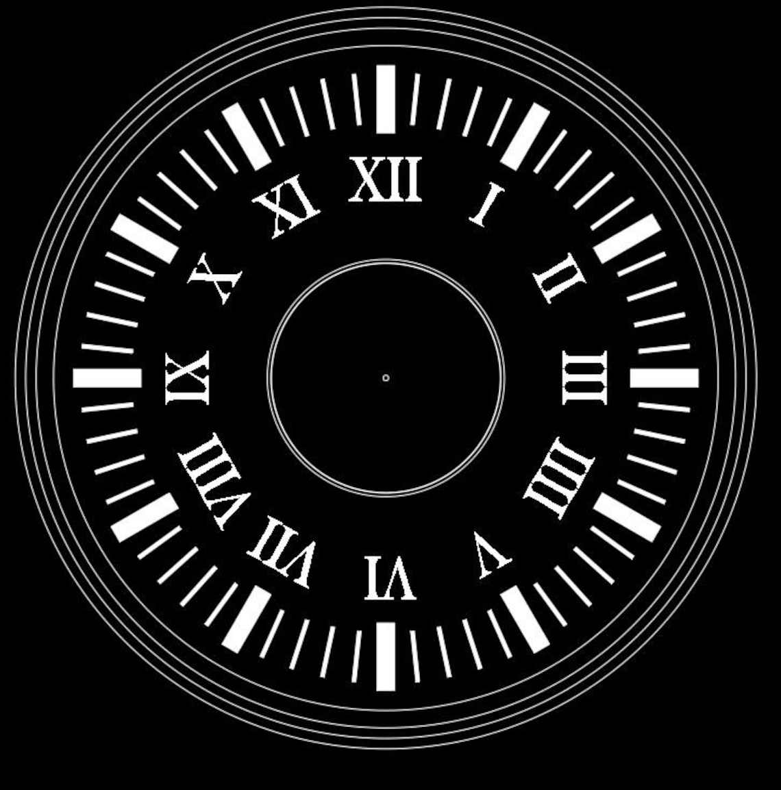 Clock Face Bundle Dxf,svg,dwg,pdf,clock Clipart,cricut Silhoutte,vector ...