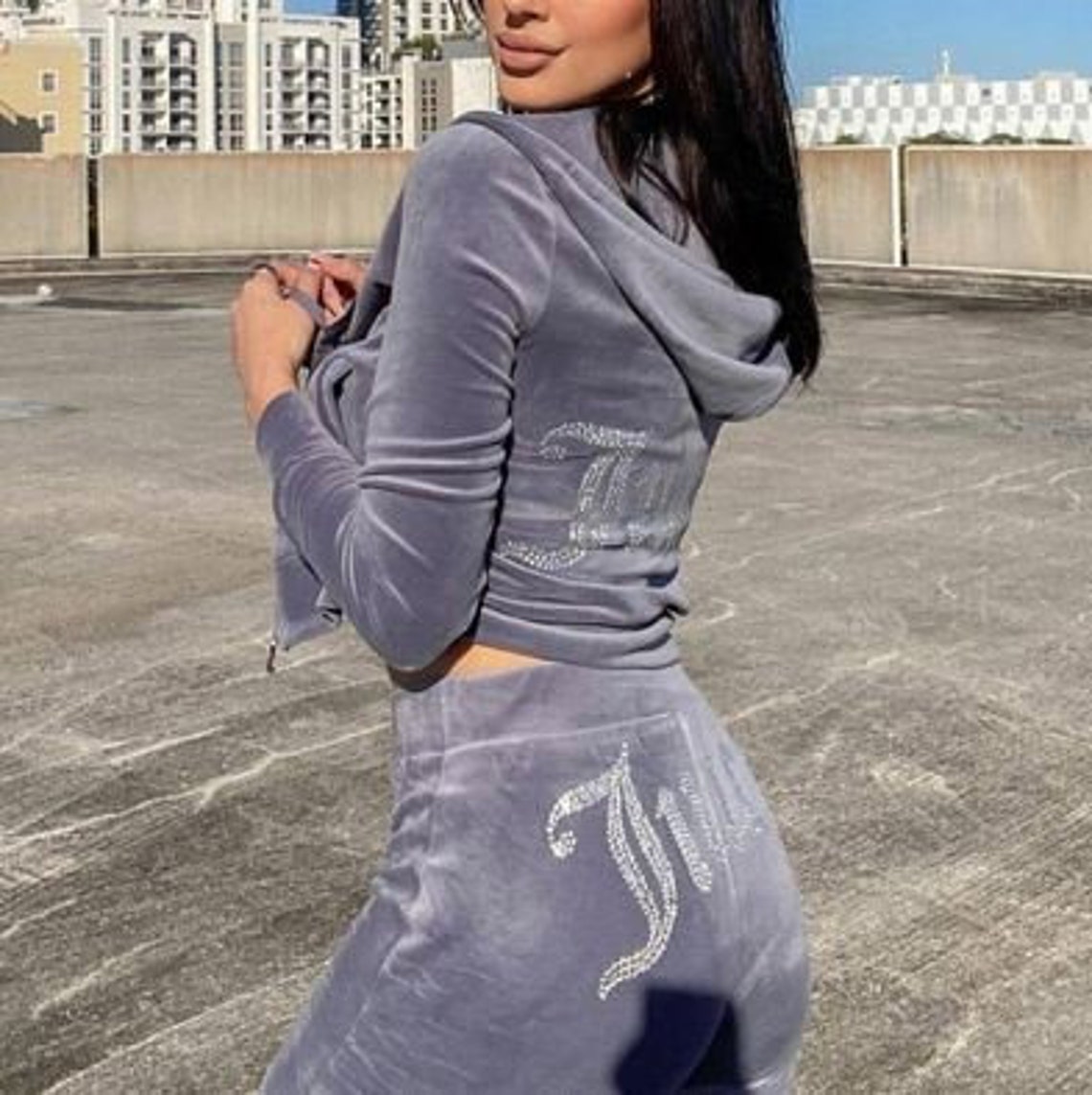 Juicy Coutoure Two Piece Velvet Tracksuit - Etsy