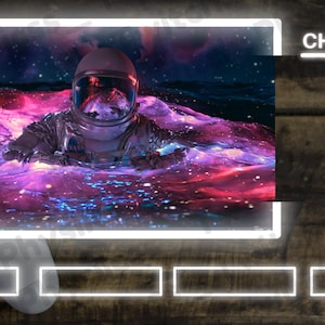 Animated Neon Wood Vibe Stream Overlay Simple Overlay - Etsy