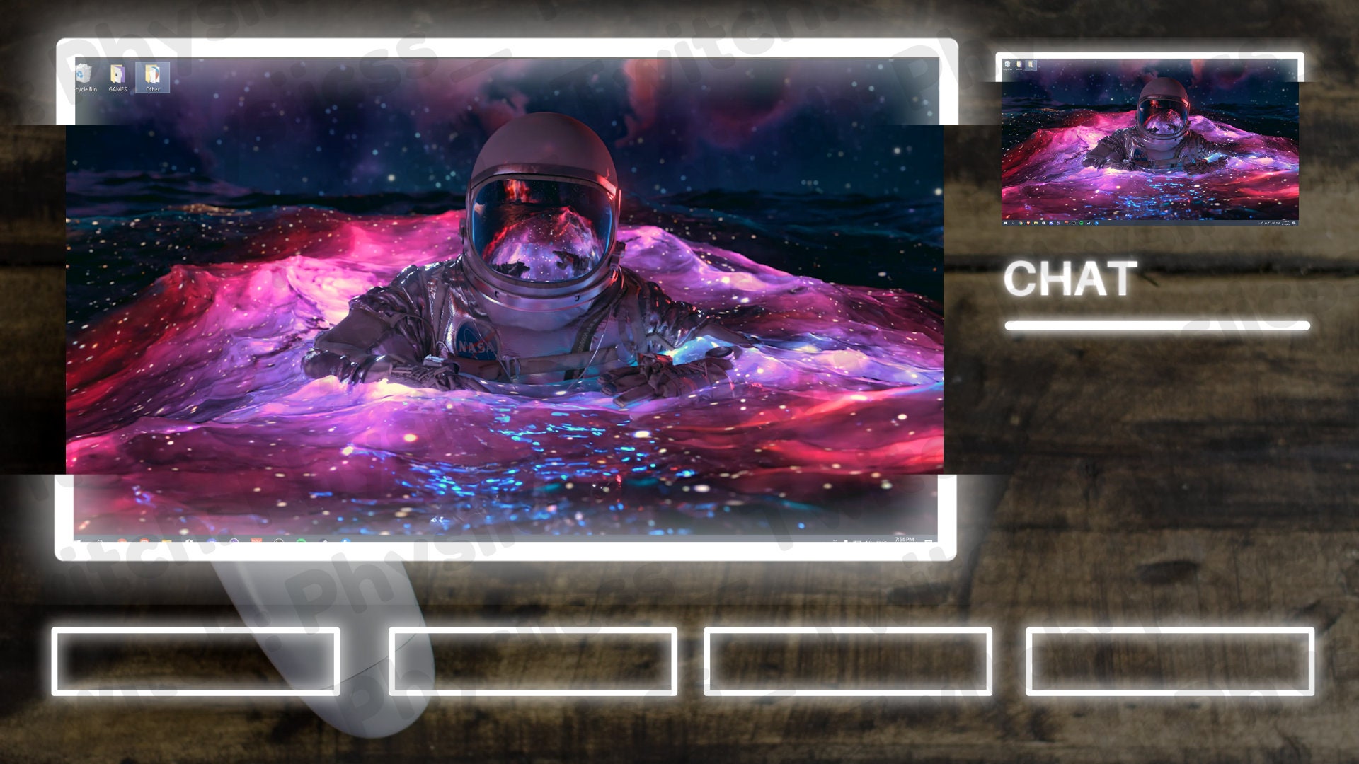 Animated Neon Wood Vibe Stream Overlay Simple Overlay - Etsy