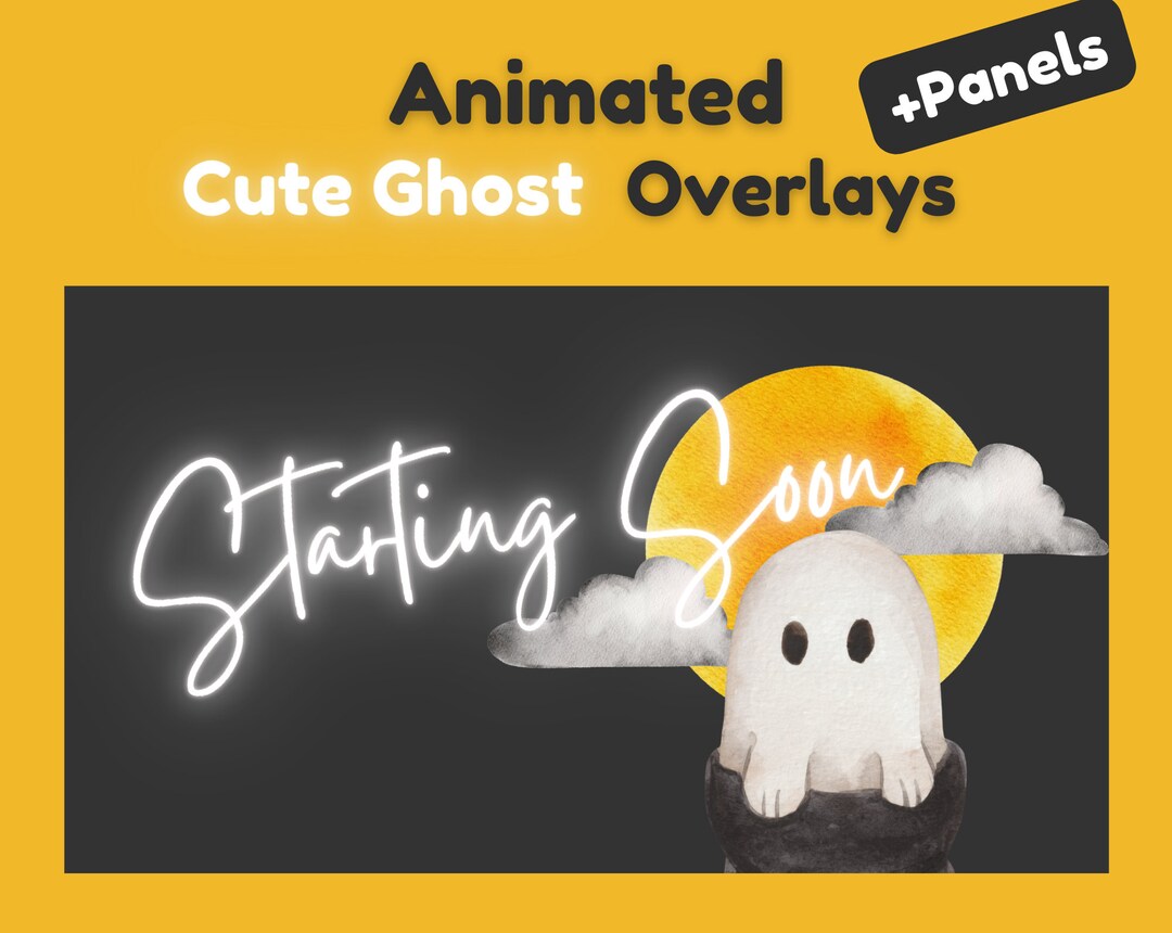 Cute Halloween Overlays Cute Ghost Overlay - Simple Overlay, Cozy ...