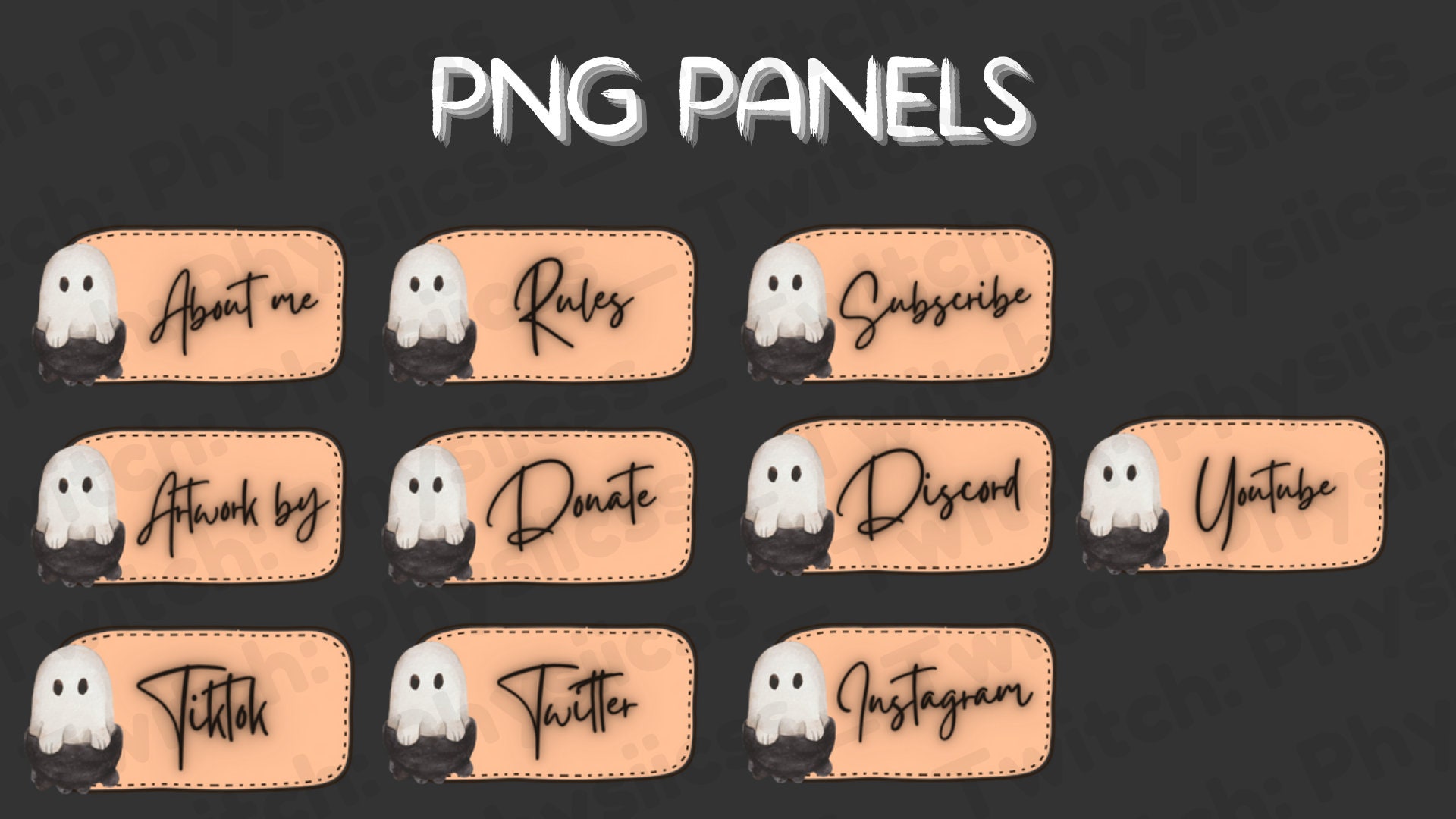 Cute Halloween Overlays Cute Ghost Overlay - Simple Overlay, Cozy ...