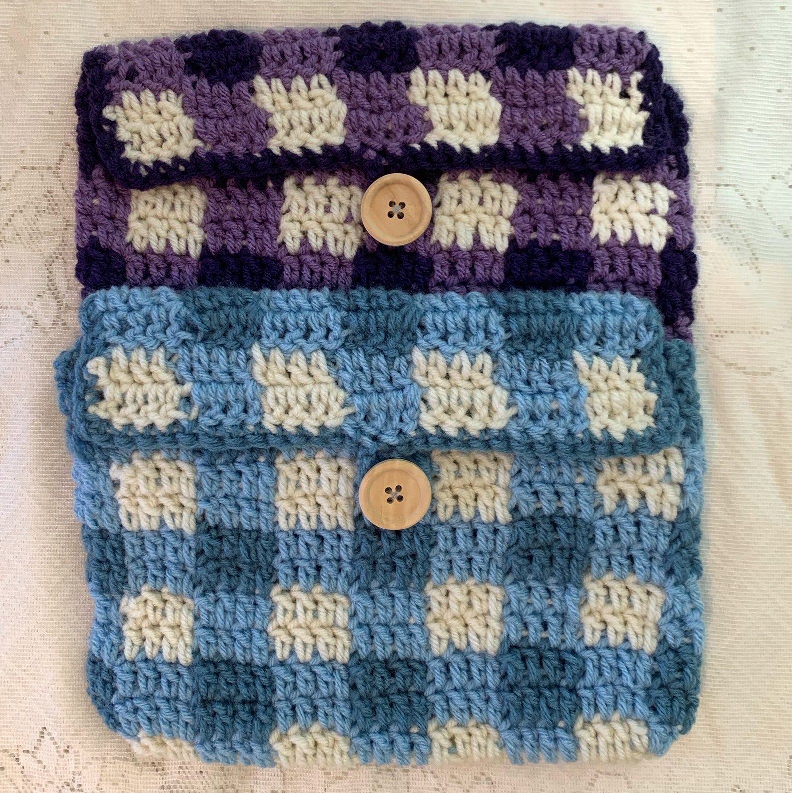 Crochet Book Bag Sage-green Book Pouch Pink Book Sleeve | Etsy