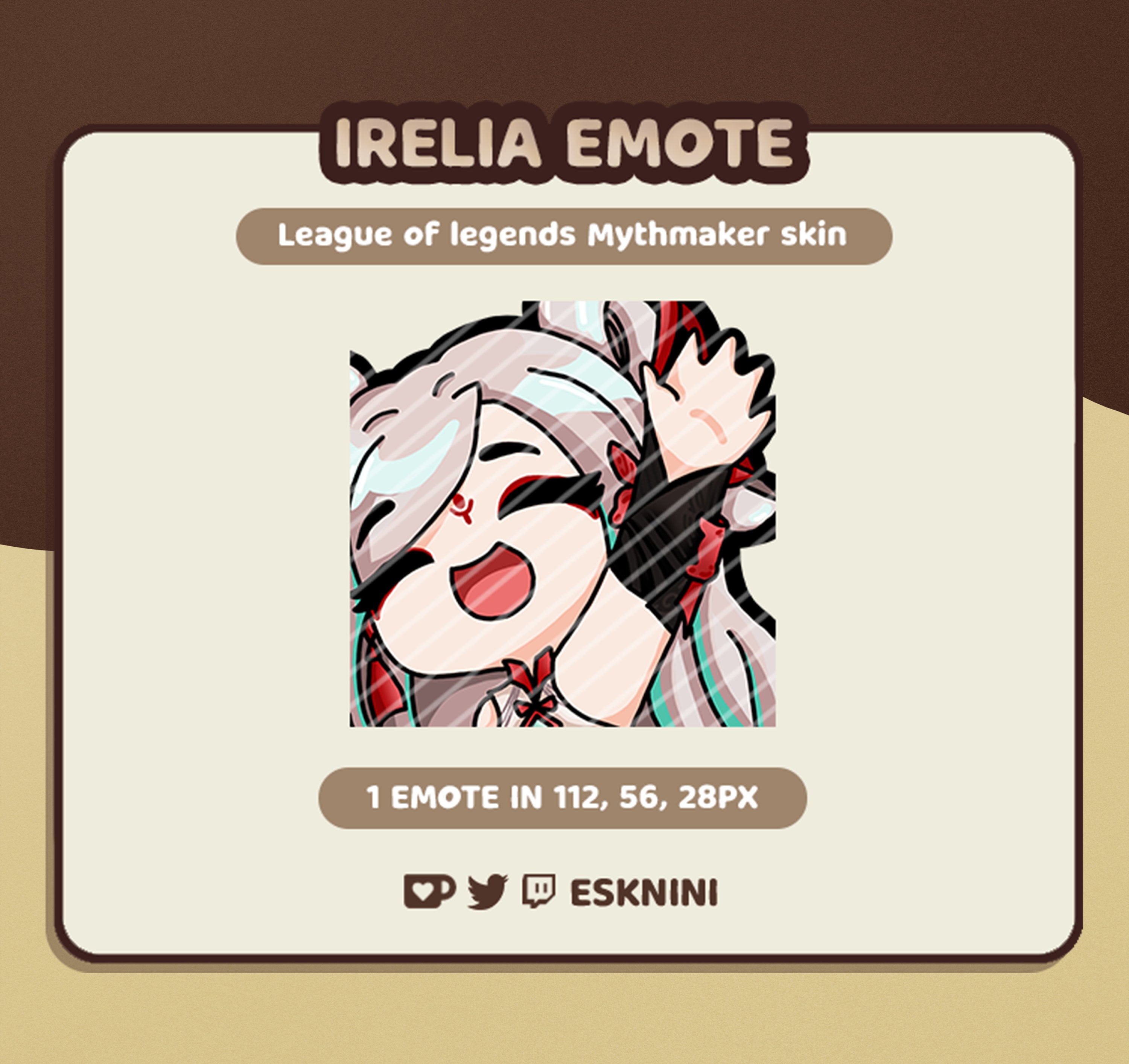 IRELIA MYTHMAKER Twitch Emote - Etsy