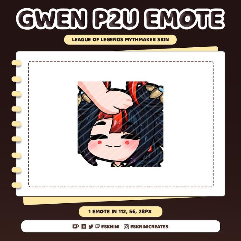 GWEN MYTHMAKER Twitch Emote - Etsy