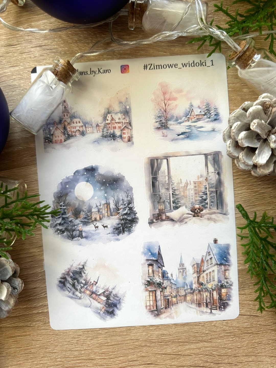 Winter Time Decorative Stickers, Decorative Planner Stickers, Journal ...