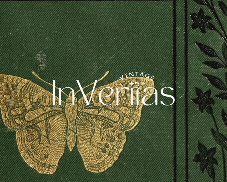 Emerald Green Old Bookcover Art Print Eclectic Vintage Decor - Etsy UK