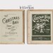 Vintage Christmas Typography Print Set Set of 2 Traditional Christmas ...