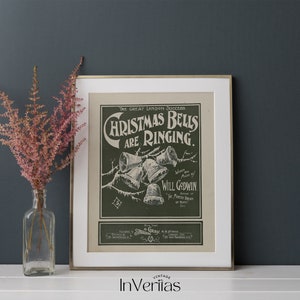 Vintage Christmas Typography Print Set | Set of 2 | Traditional ...