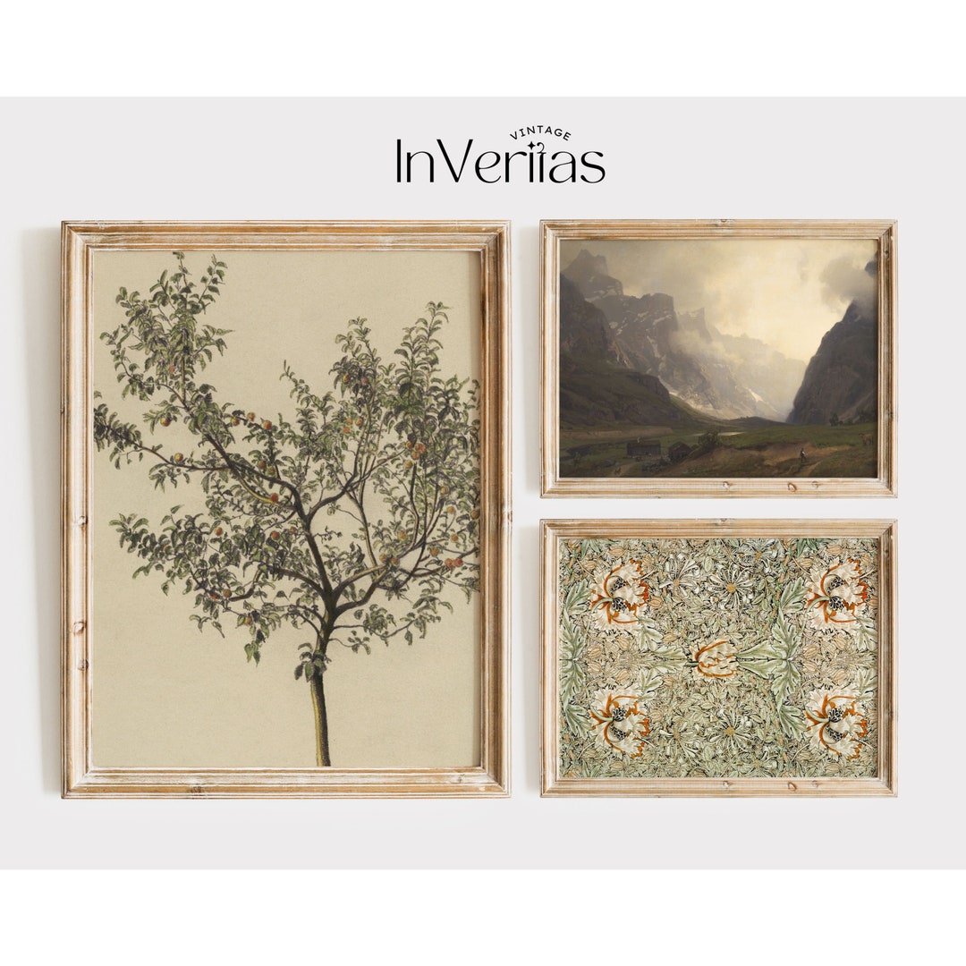 Set of 3 Rustic Prints | Vintage Farmhouse Gallery Wall | PRINTABLE ...