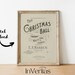 Vintage Christmas Typography Print Set Set of 2 Traditional Christmas ...