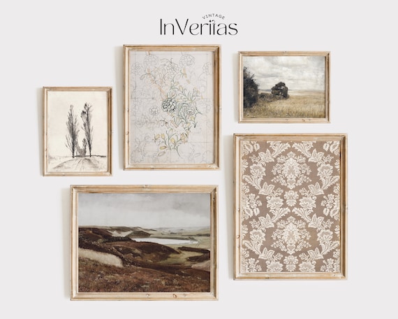 Rustic Farmhouse Gallery Wall Vintage Country Wall Art Set - Etsy