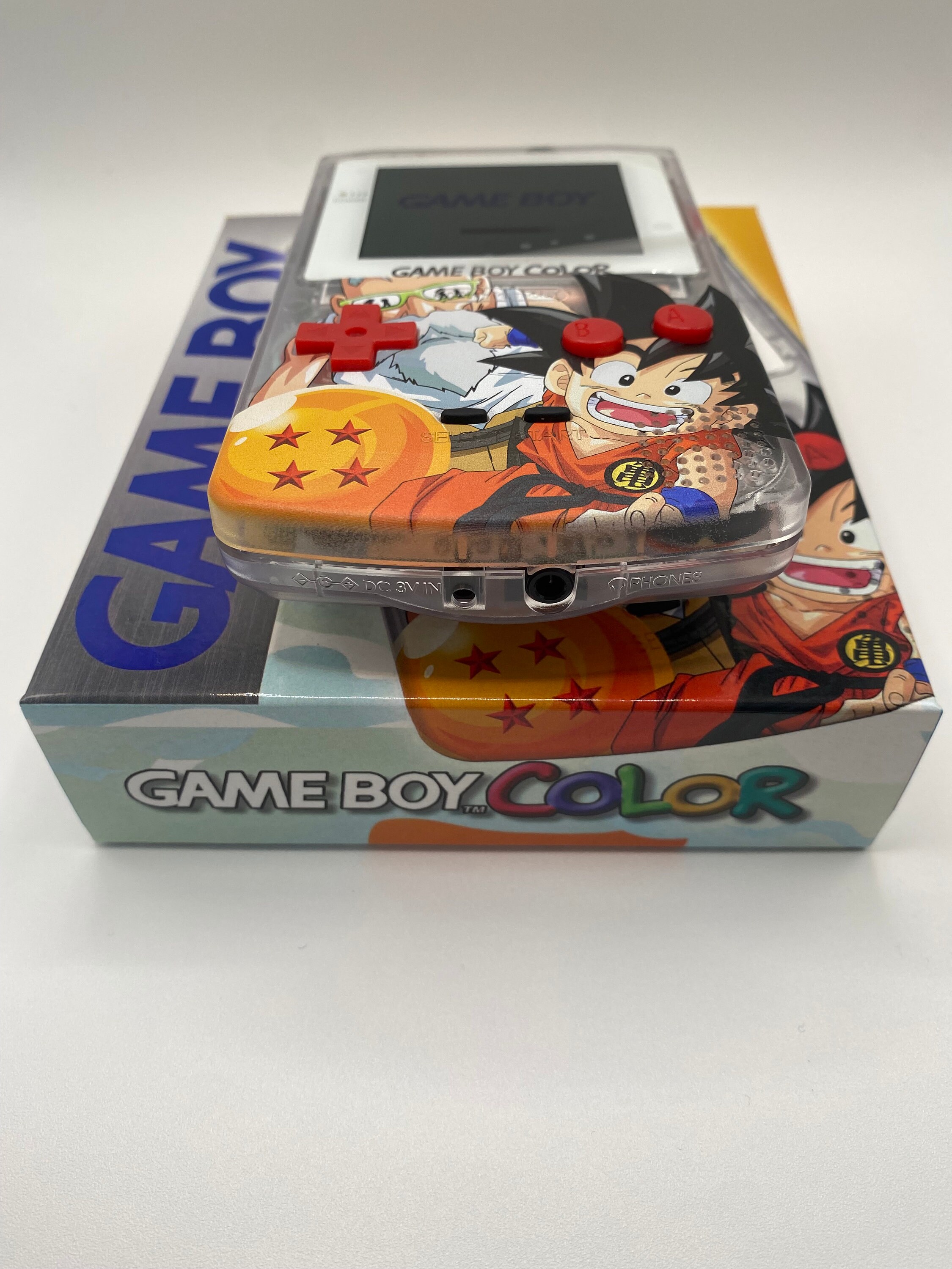 Game Boy Color, LCD Backlight IPS, Custom Shell and Box Dragon Ball - Etsy