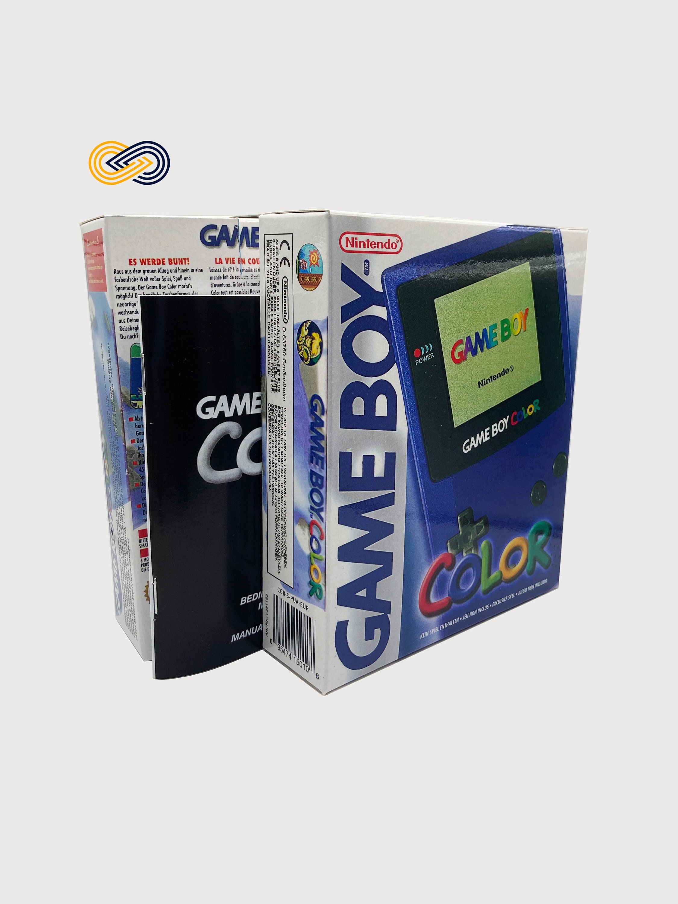 Game Boy Color Replacement Box, Blue, Reprobox Game Boy Color Blue - Etsy