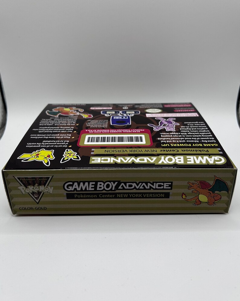 Game Boy Advance Box Pokemon Center New York, Reprobox Game Boy Advance ...