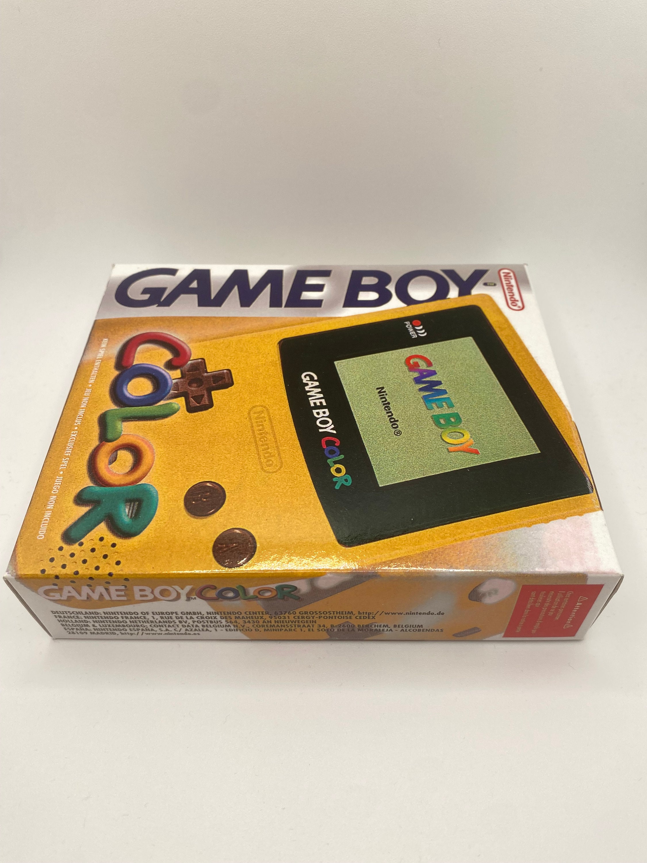 Game Boy Color Replacement Box, Yellow, Reprobox Game Boy Color Yellow ...
