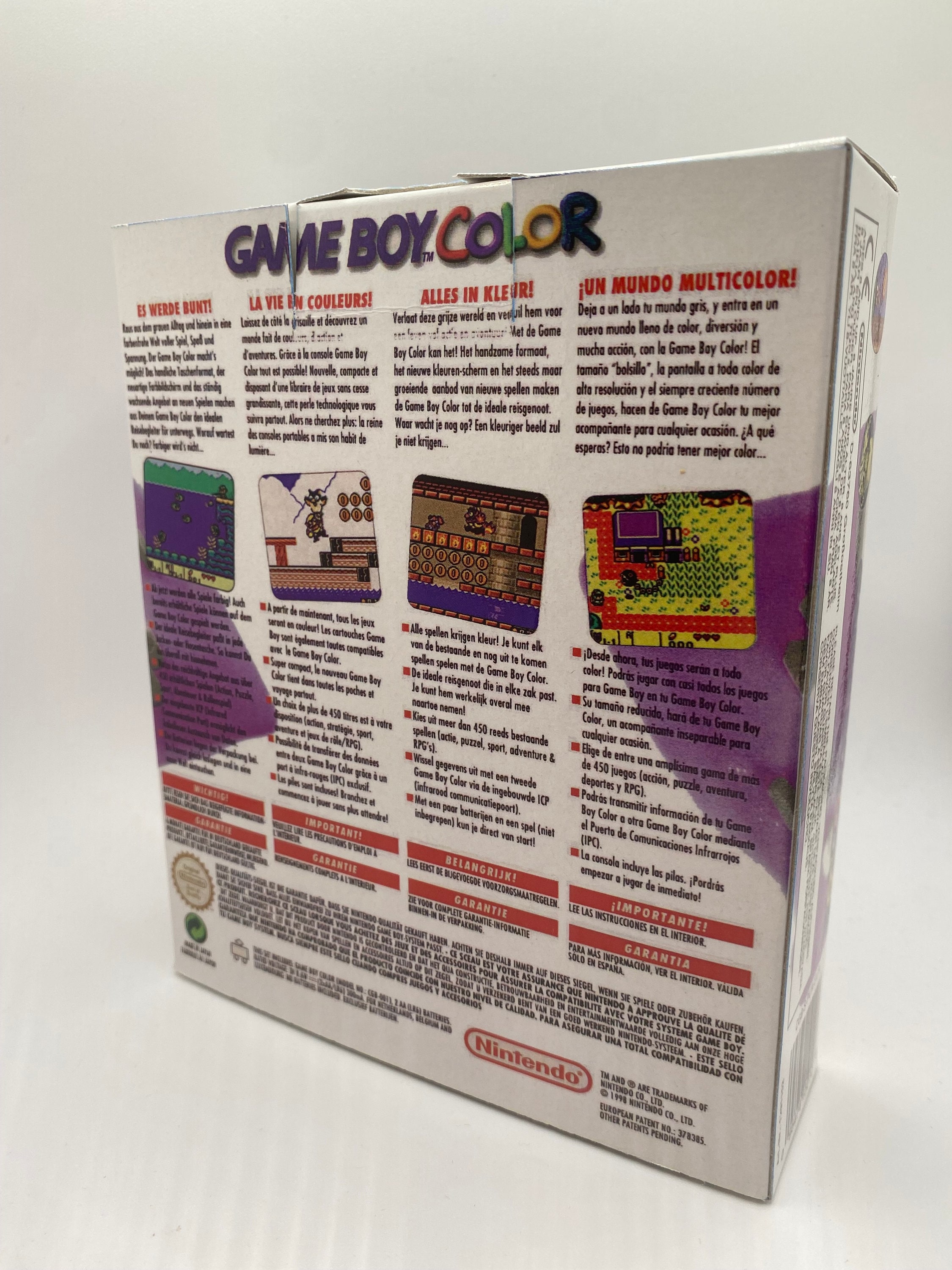Game Boy Color Replacement Box Purple Reprobox Game Boy - Etsy