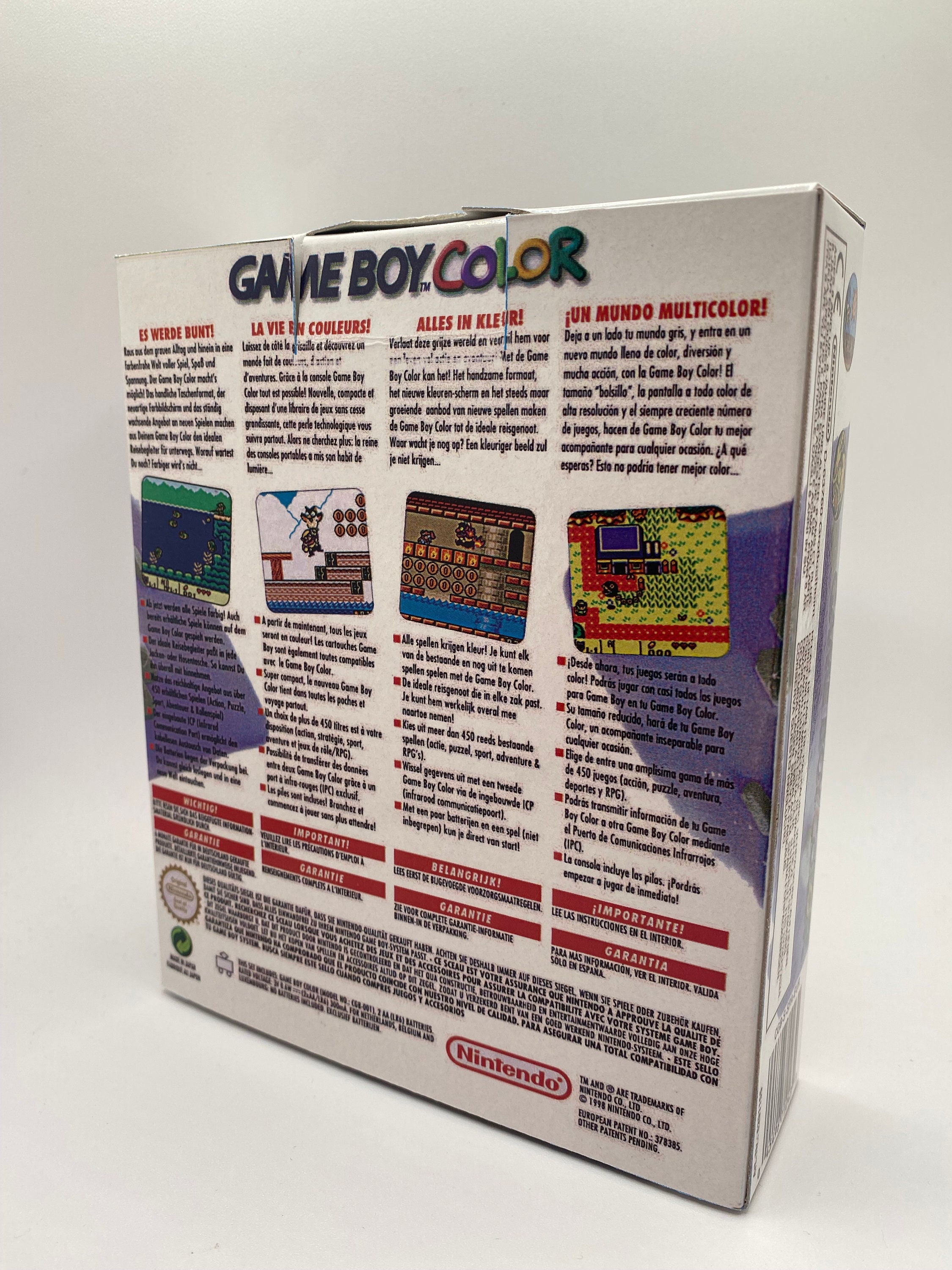 Game Boy Color Replacement Box, Transparent, Reprobox Game Boy Color - Etsy
