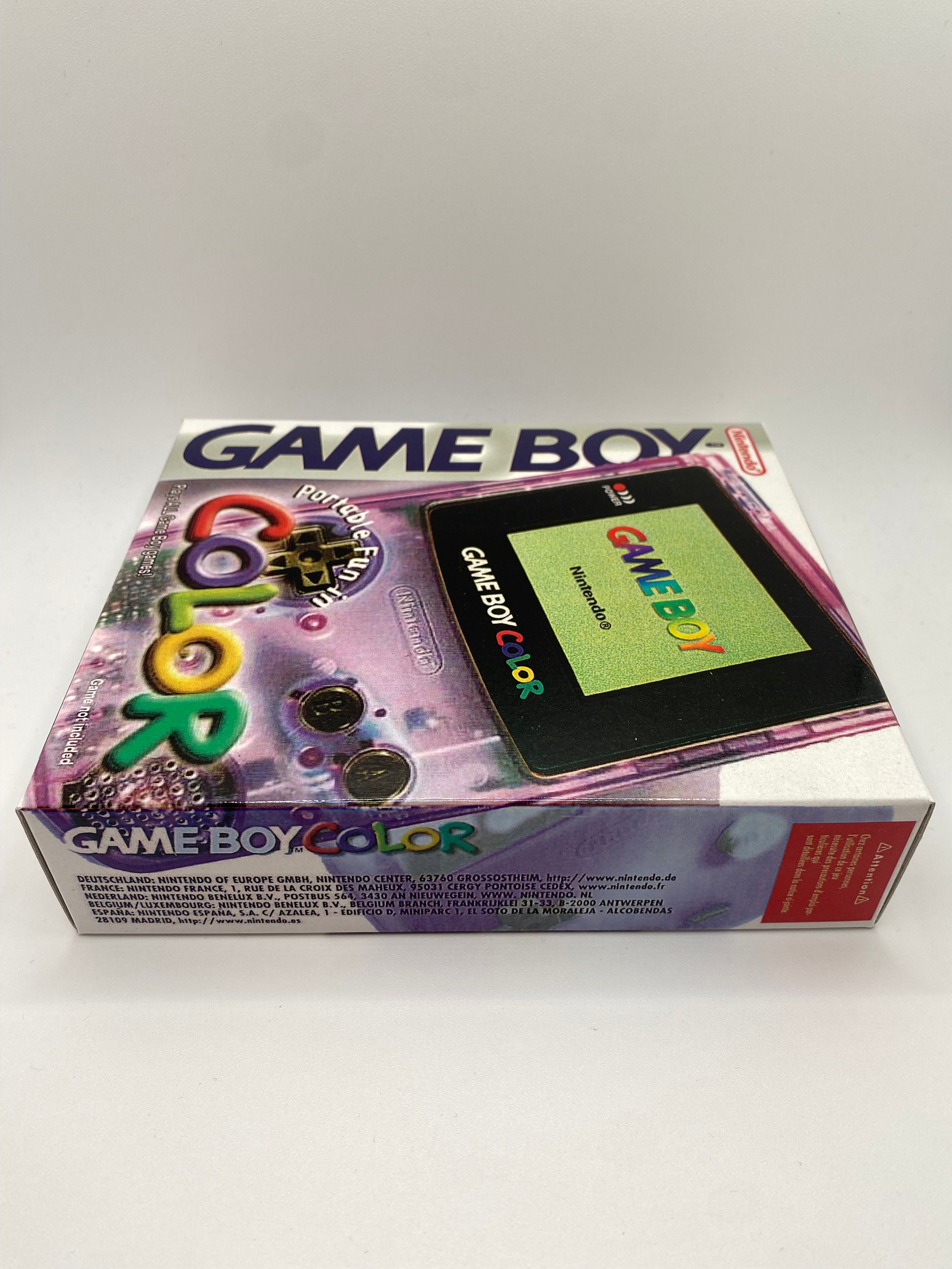 Game Boy Color Replacement Box, Transparent, Reprobox Game Boy Color - Etsy