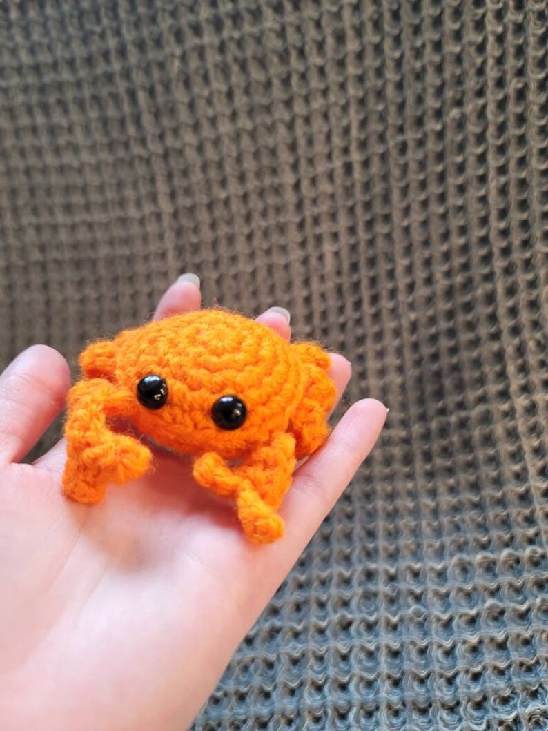 Crab, Mini Crochet Stuffed Animal/ Plushie, Handmade Toy, Keychain - Etsy
