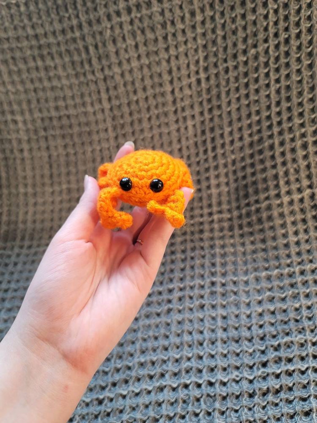 Crab, Mini Crochet Stuffed Animal/ Plushie, Handmade Toy, Keychain - Etsy