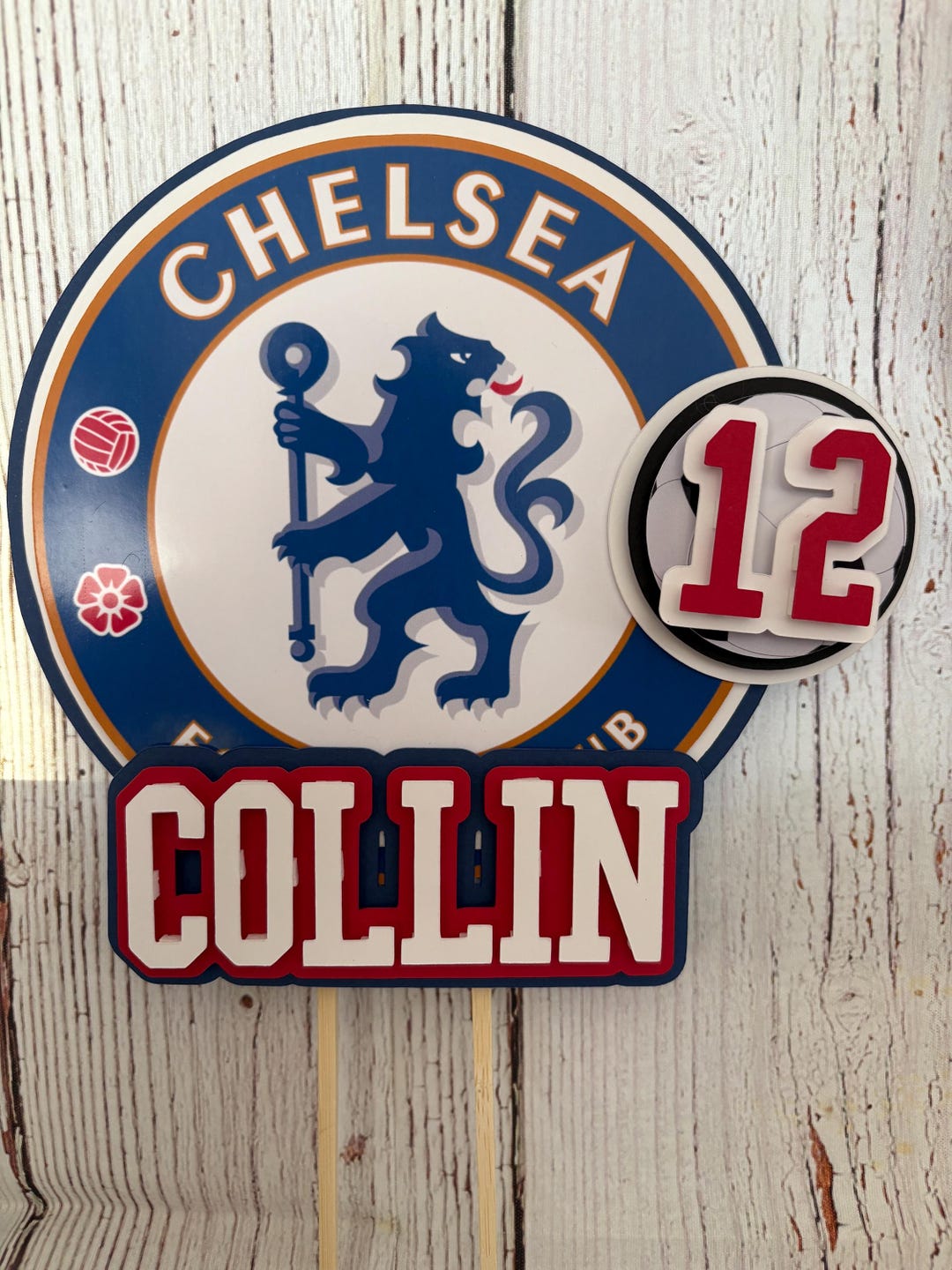 Topper Cake FCB Football Club Chelsea / Chelsea Football Cake ...