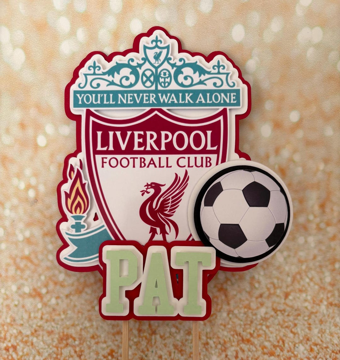 Topper Cake FCB Football Club Liverpool / Liverpool Football Cake ...